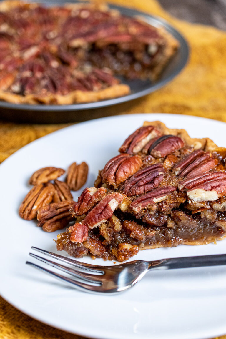 Browned Butter Bourbon Pecan Pie - The Night Owl Chef