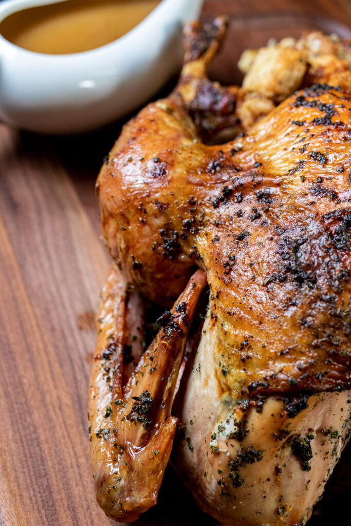 Herb-Roasted Turkey and Gravy - The Night Owl Chef