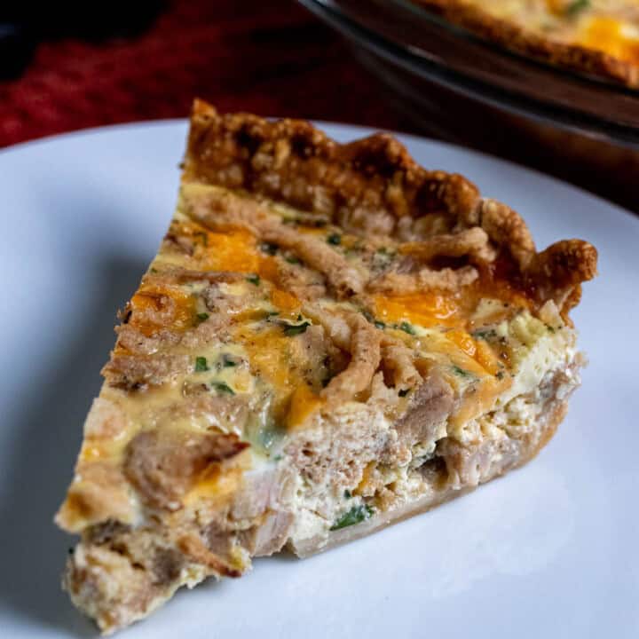 Thanksgiving Leftovers Quiche - The Night Owl Chef