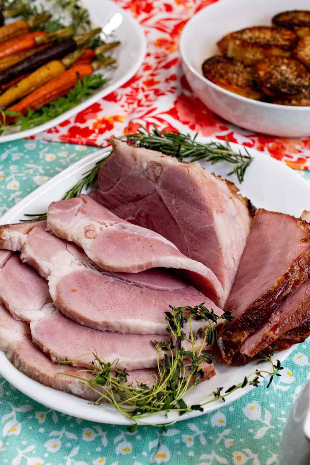 Maple Bourbon Glazed Ham - The Night Owl Chef